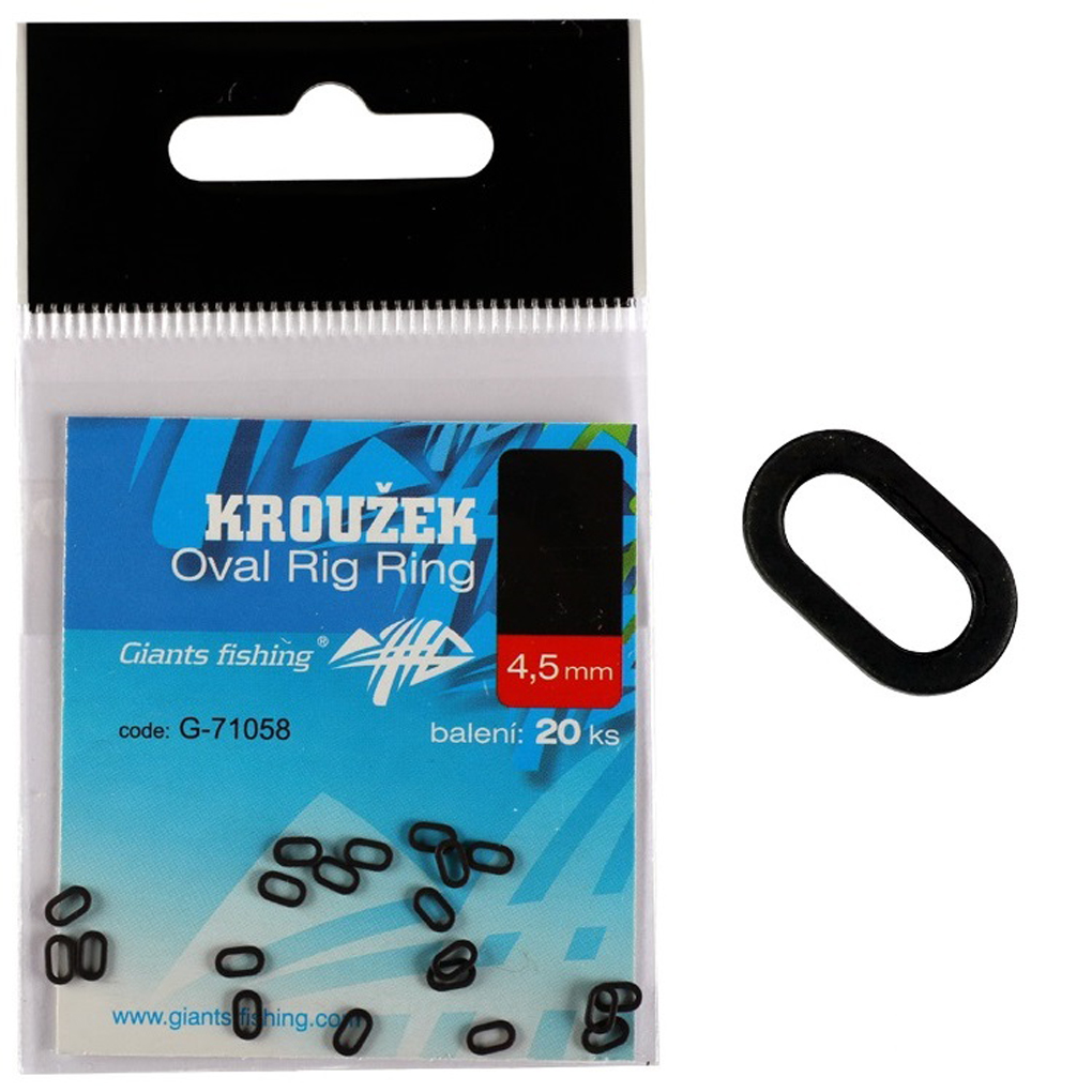 Oválne krúžky GIANTS FISHING Oval Rig Ring 4,5mm | OKfish.sk, rybárske ...