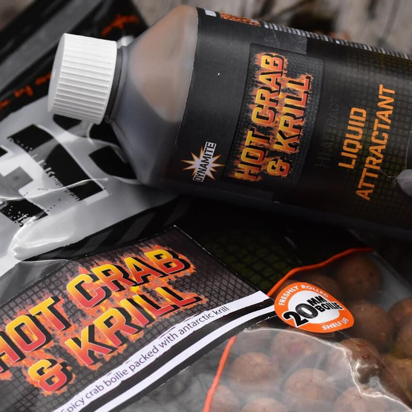 Liquid DYNAMITE BAITS Liquid Attractant Hot Crab & Krill, 500 ml ...