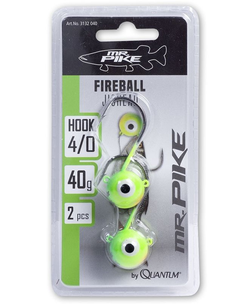 Jig QUANTUM Mr. Pike FireBall Jighead | OKfish.cz, rybářské potřeby