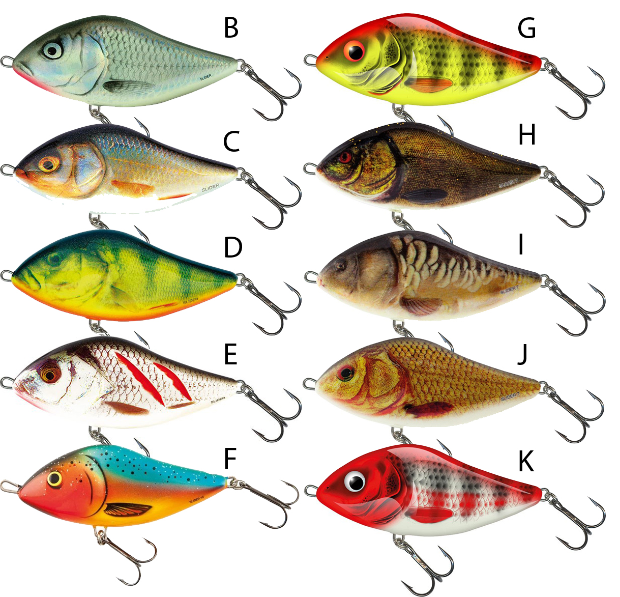 Vobler SALMO Slider Sinking 5 cm | OKfish.cz, rybářské potřeby