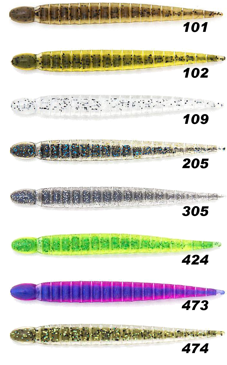 Nástraha KEITECH Custom Leech 3 inch/ 7,62cm, bal. 10ks | OKfish.sk